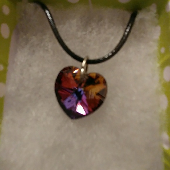 Jewelry | Radiant Red Crystal Heart Necklace | Poshmark